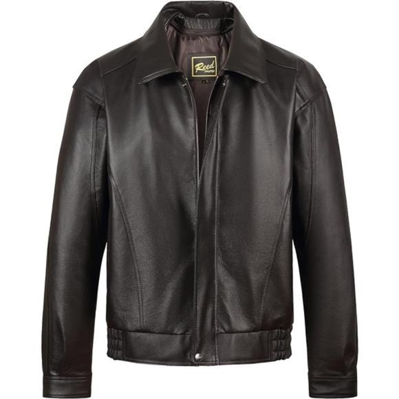 Jackets & Coats | Reed Mens American Style Bomber Genuine Leather ...